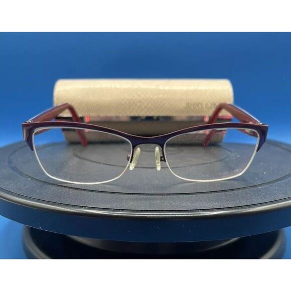 Jimmy Choo | Accessories | Jimmy Choo Eyeglass Frames 53 7 Burgundy ...